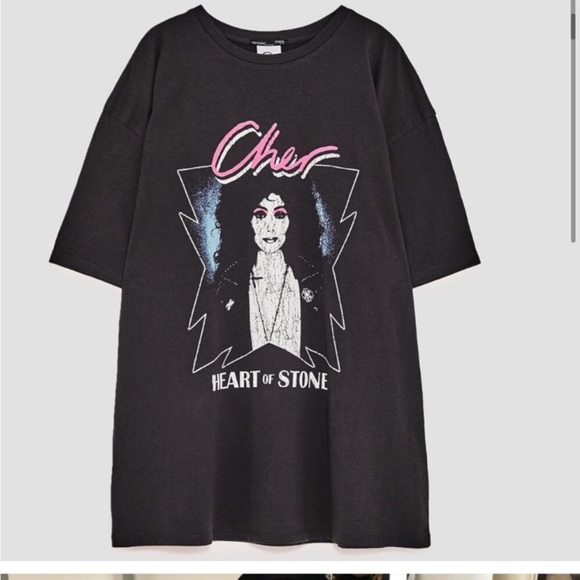 Zara | Tops | Cher Graphic Tshirt | Poshmark